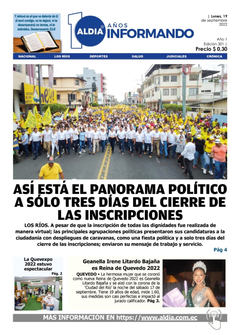 Edición 19 de septiembre de 2022- Así está el panorama político a dos ...