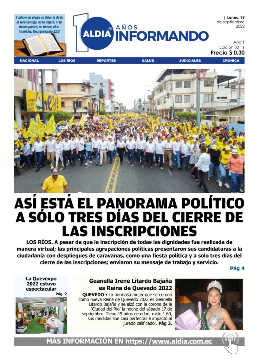 Edición 19 de septiembre de 2022- Así está el panorama político a dos ...