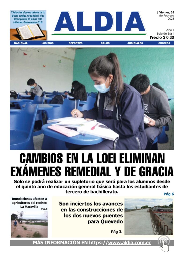 Edición del 24 de febrero del 2023: Cambios en la Loei eliminan ...